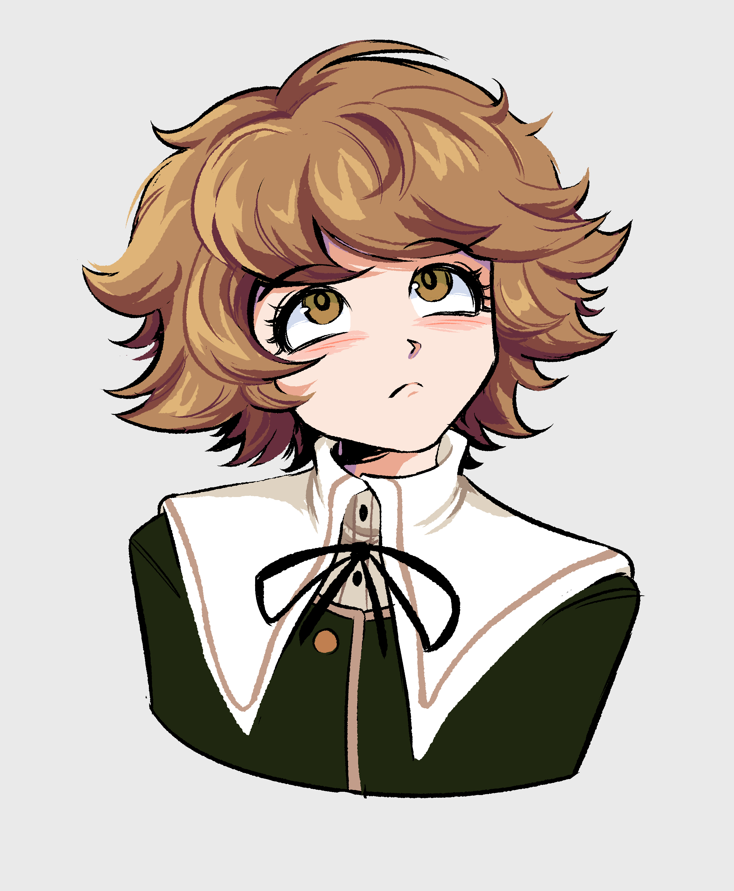 Safebooru - 1boy absurdres blush brown eyes brown hair closed mouth ...
