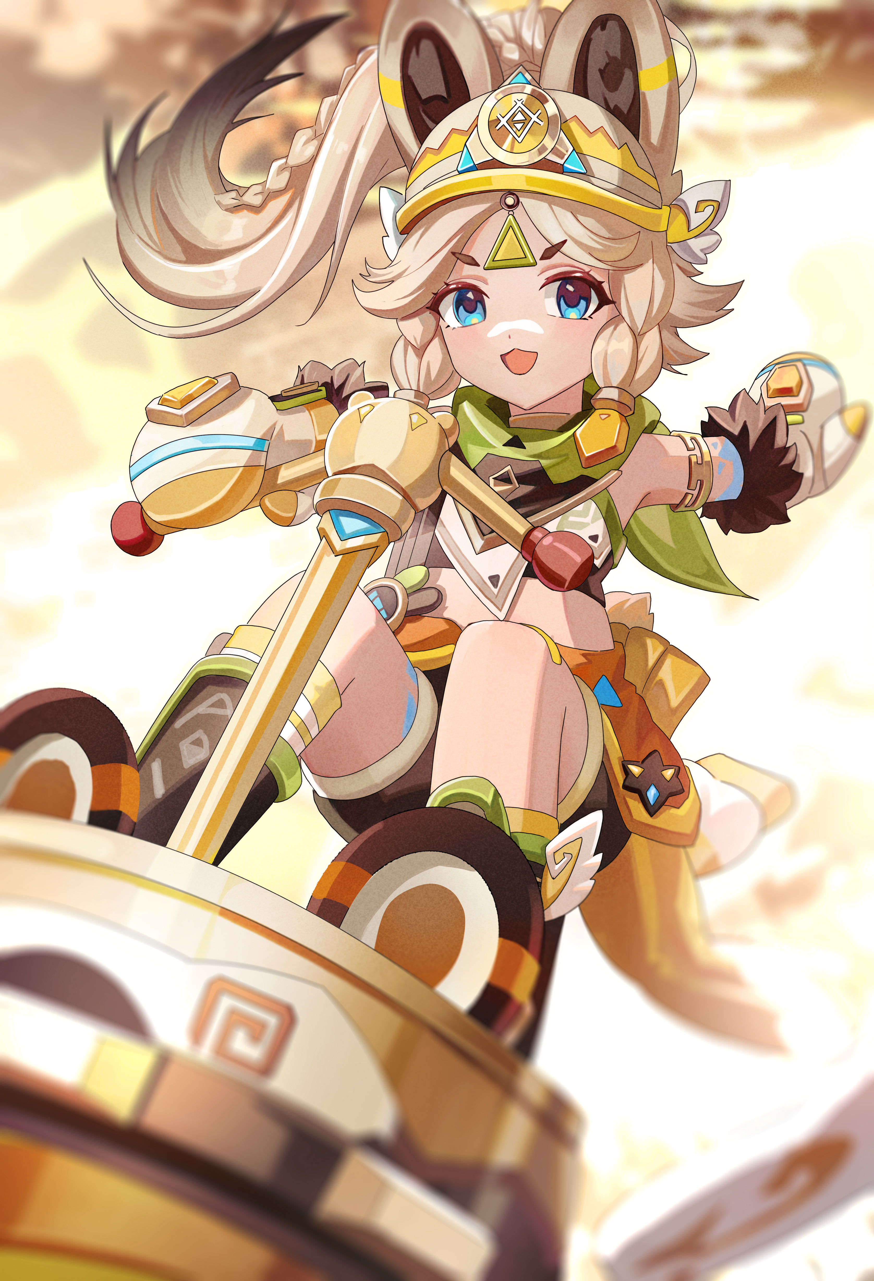 Safebooru - 1girl absurdres animal ears bandana bandana around neck ...