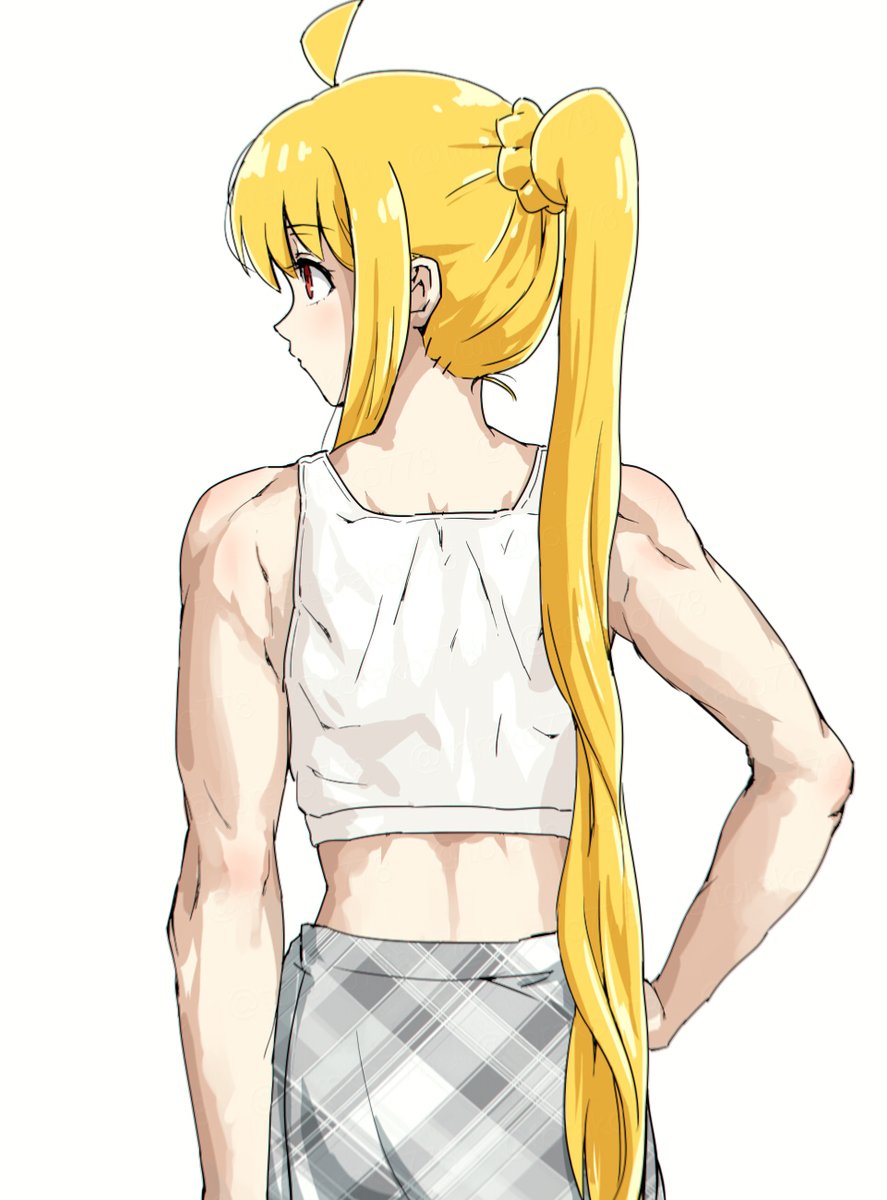 Safebooru - 1girl ahoge back blonde hair bocchi the rock! highres ijichi nijika long hair ...