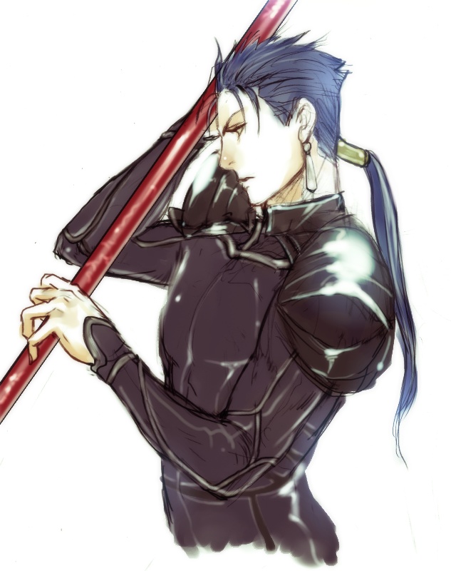 Safebooru - blue hair bodysuit fate/stay night fate (series) gae bolg ...