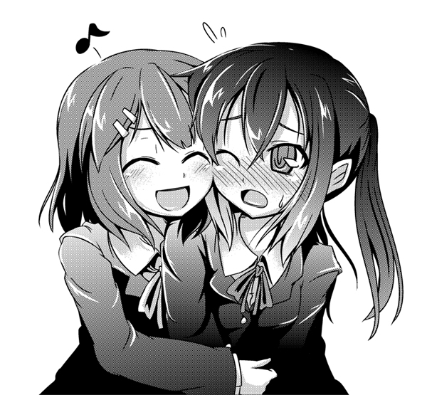 Safebooru - closed eyes eyes closed hirasawa yui hug ichimi k-on! long ...