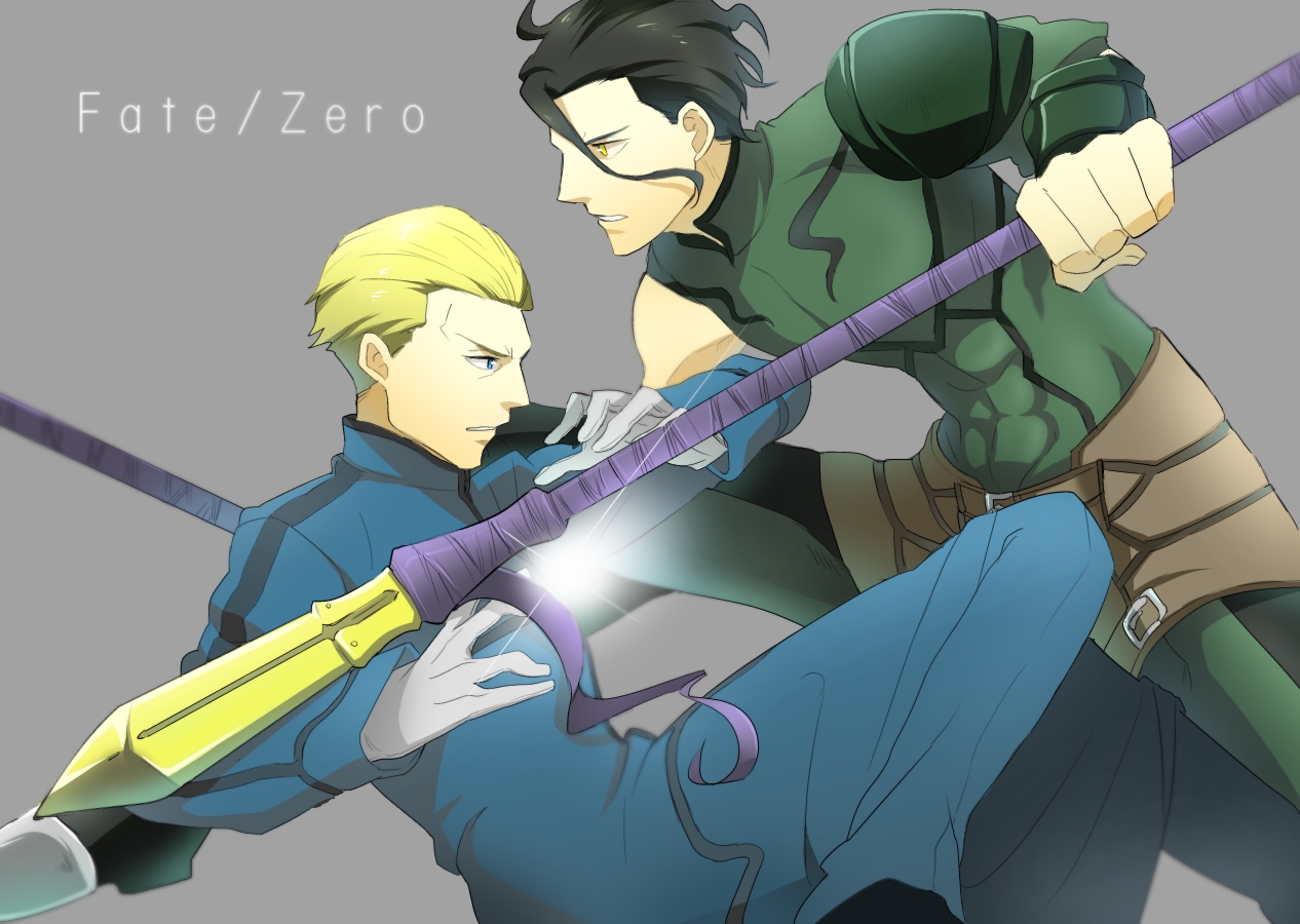 Safebooru - ahoge black hair blonde hair blue eyes fate/zero fate ...