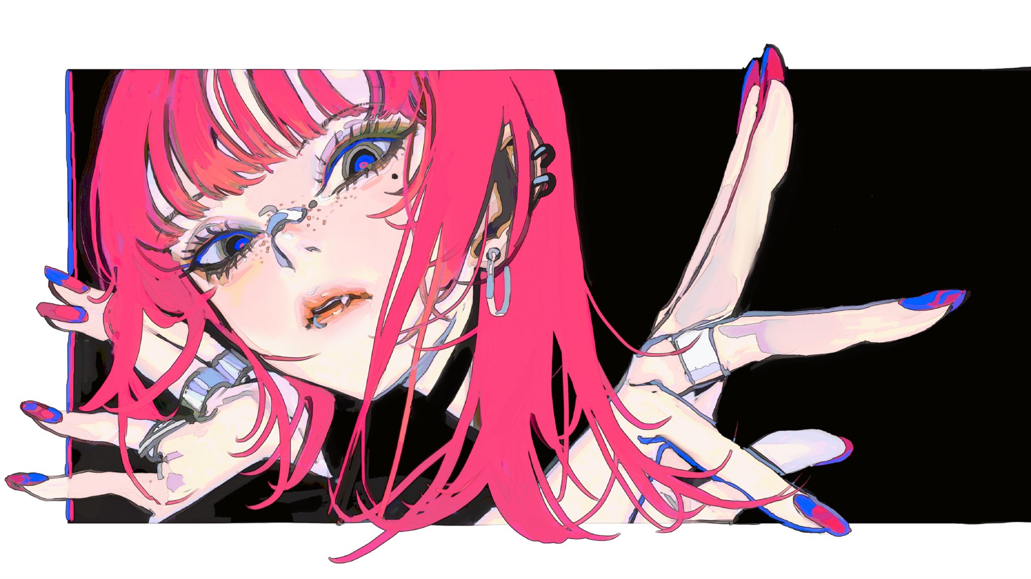 Safebooru 1girl Blue Eyes Commentary Dated Commentary Ear Piercing 2927