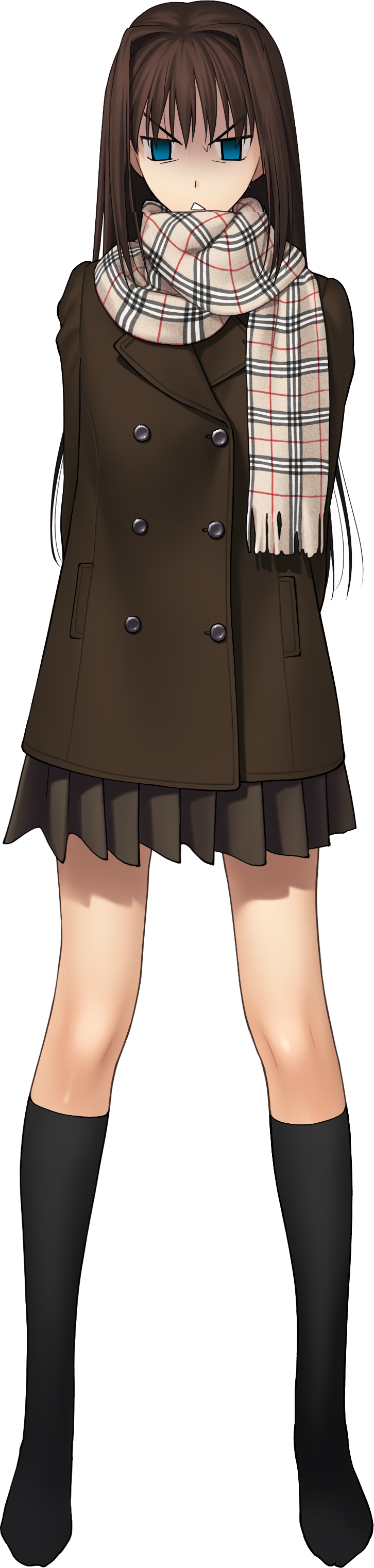 Safebooru 1girl Absurdres Aozaki Aoko Arm Behind Back Blue Eyes 0850