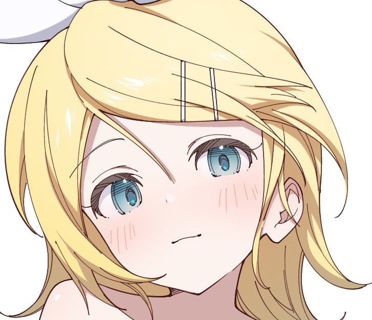 Safebooru - 1girl blonde hair closed mouth dot nose hair between eyes hair ornament hairclip ...