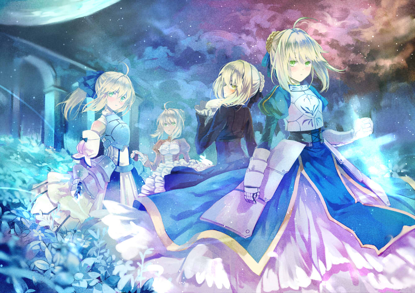 Safebooru - ahoge armor armored dress artoria pendragon (all) artoria pendragon (fate) blonde ...