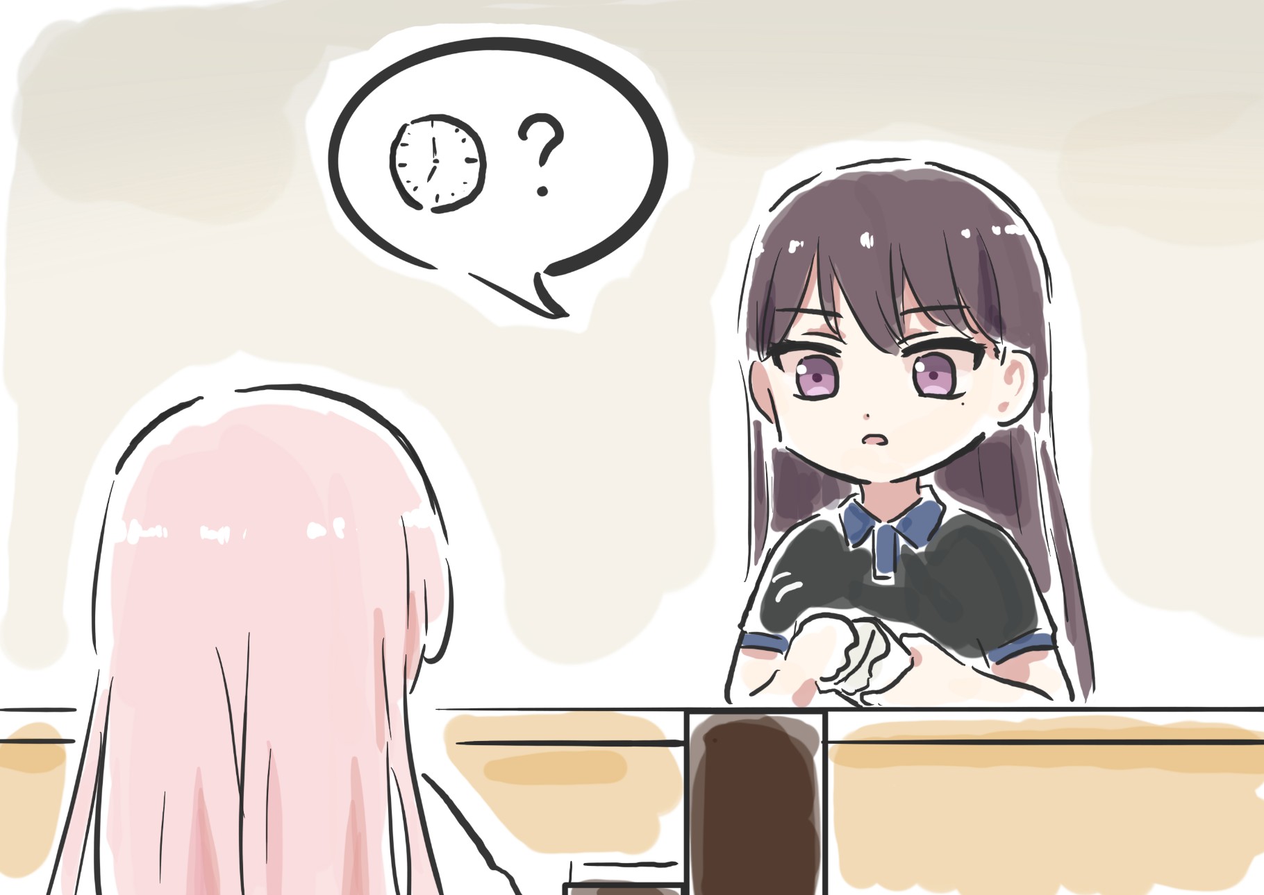 Safebooru - 2girls bang dream! bang dream! it's mygo!!!!! black hair black shirt chihaya anon ...