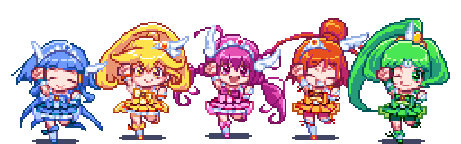 Safebooru - animated animated gif aoki reika arm up cctko chibi closed ...