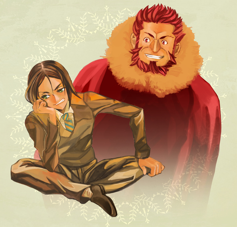Safebooru Beard Black Hair Cape Facial Hair Fatezero Fate Series 5421