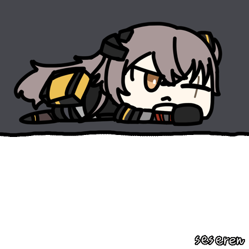 Safebooru - 1girl animated gif crawling girls frontline long hair one ...