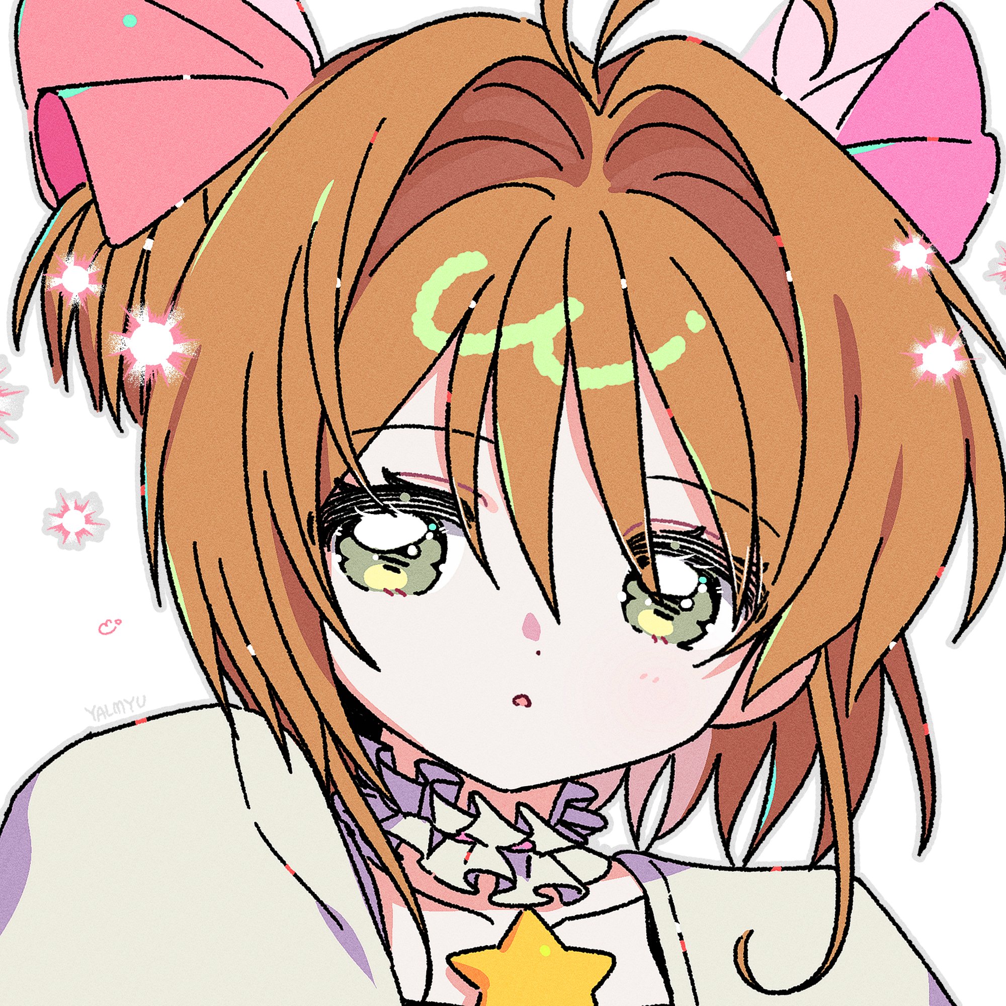 Safebooru - 1girl antenna hair artist name brown hair cardcaptor sakura ...