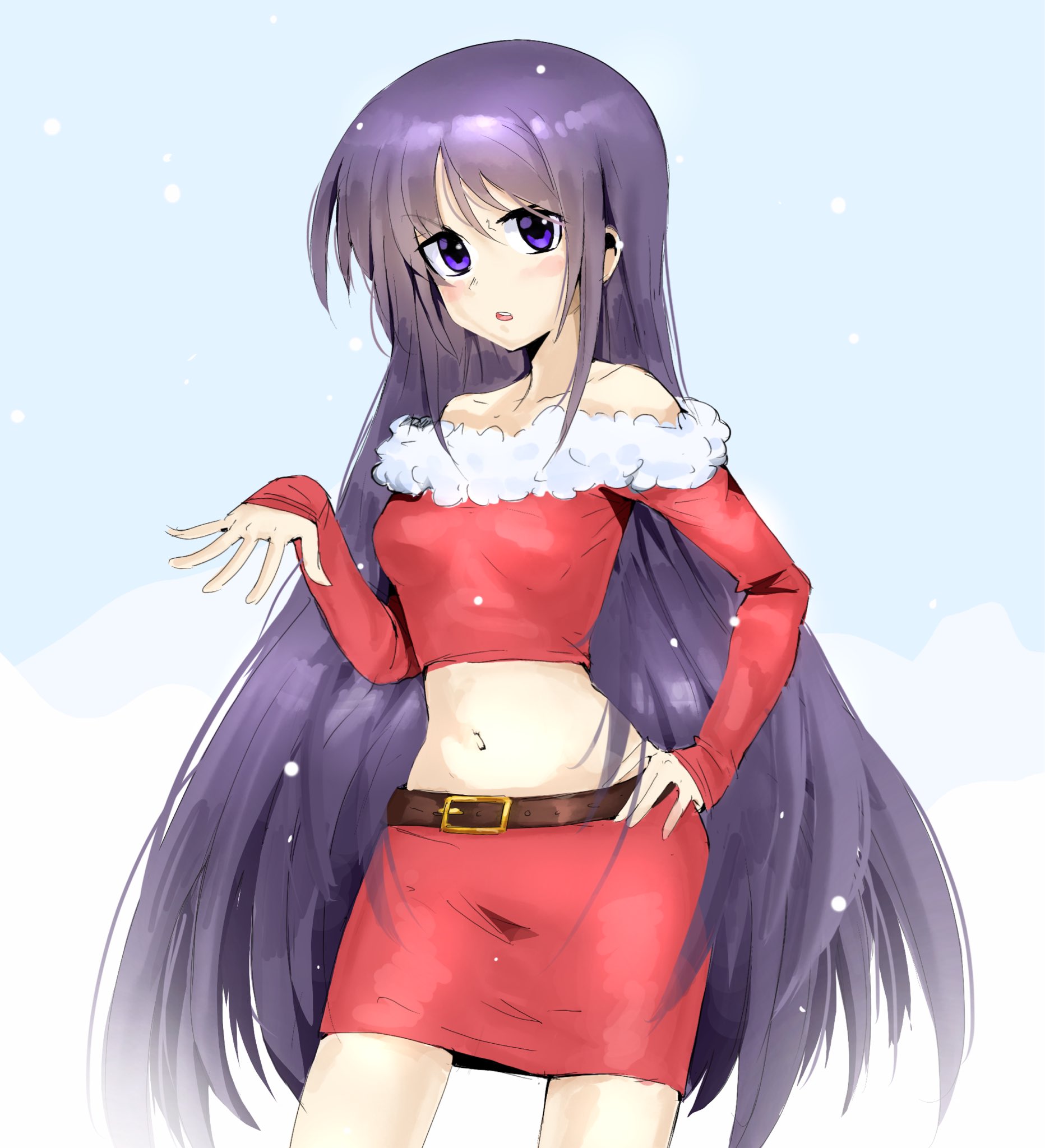 Safebooru 1girl Aoi Sena Bare Shoulders Belt Blush Breasts Chaoshead
