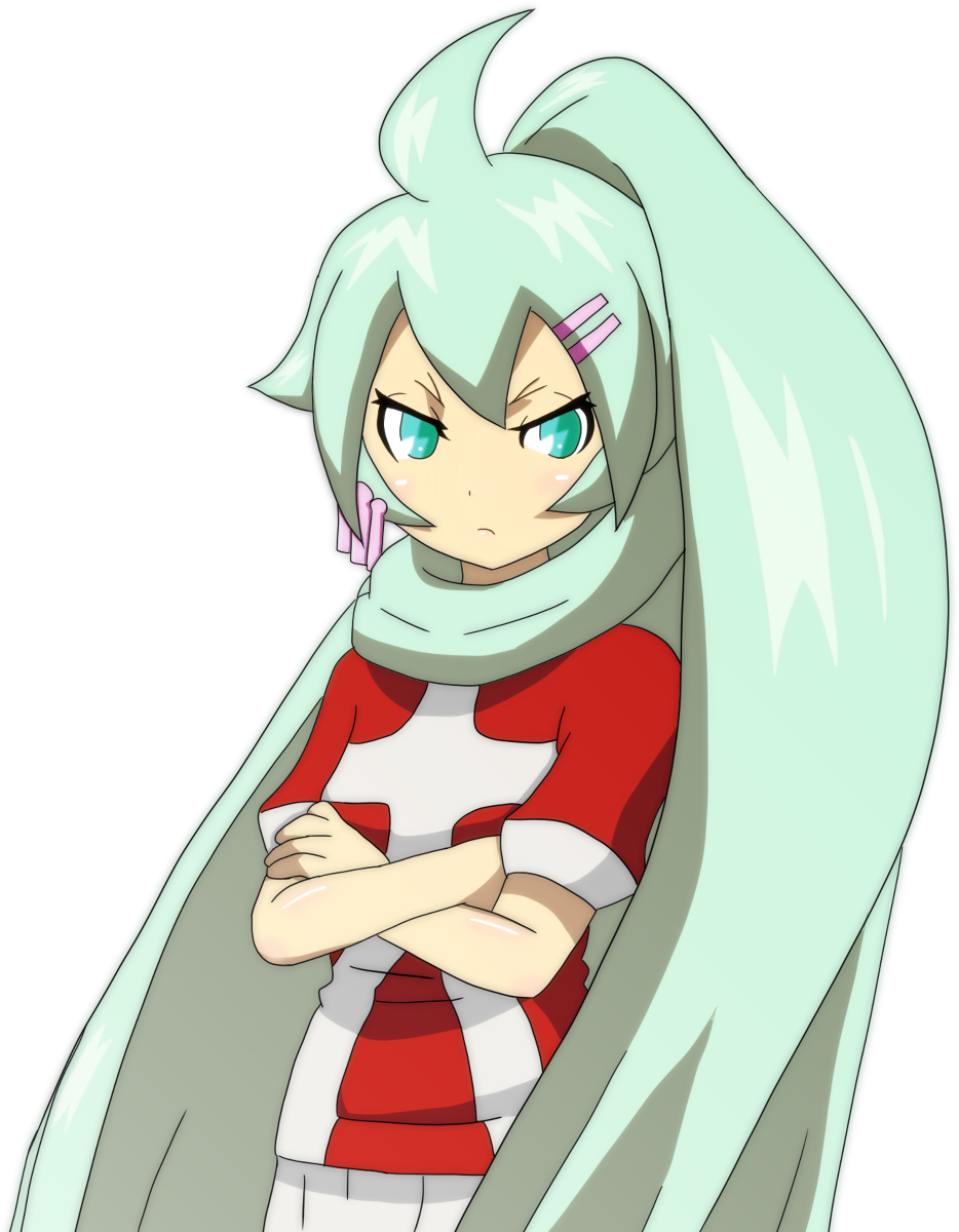 Safebooru - crossed arms green eyes green hair highres inazuma eleven ...