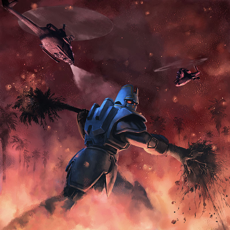 Safebooru - battle embers epic fire giant gorg gorg helicopter jungle ...