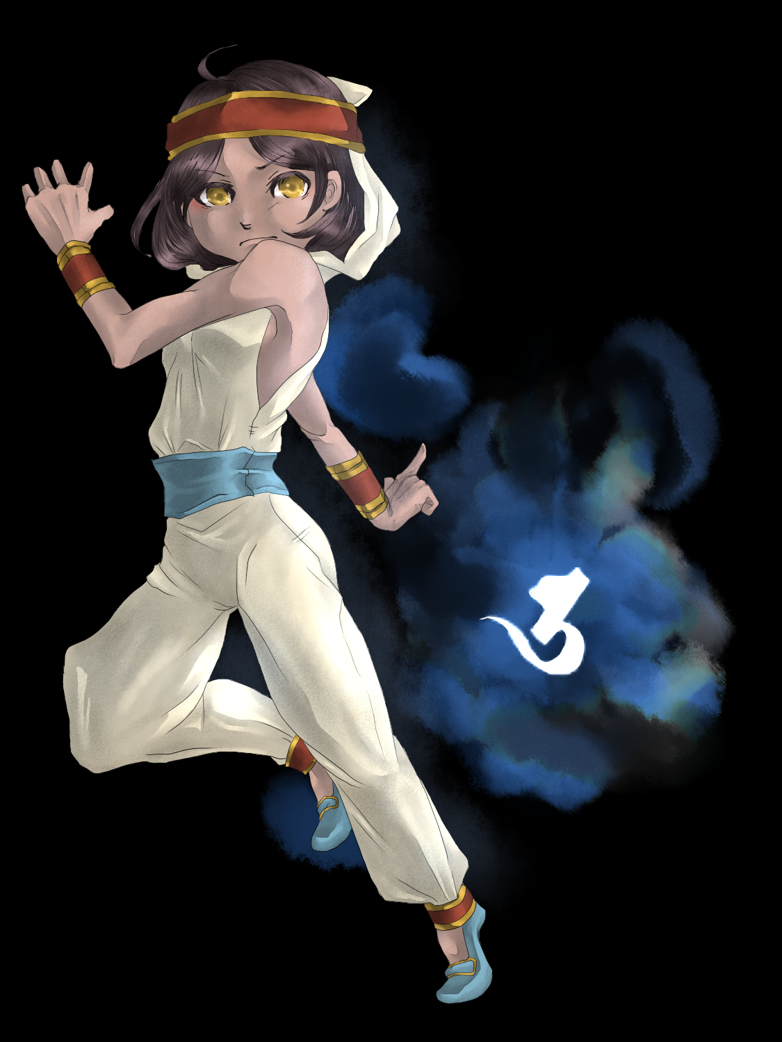 Safebooru - bare shoulders brown hair dark skin female final fantasy ...