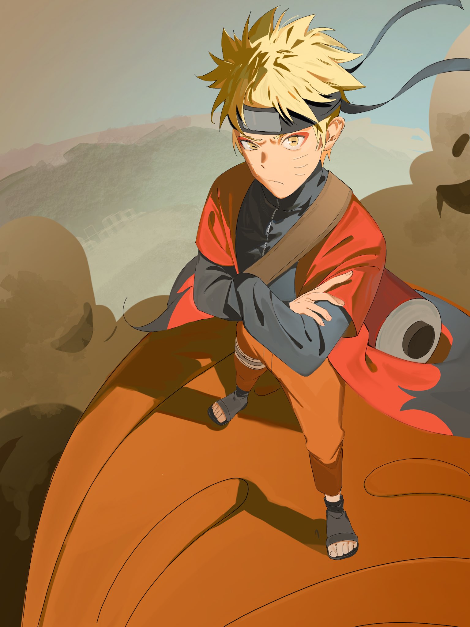 Safebooru - 1boy blonde hair cape commentary request facial mark flak ...