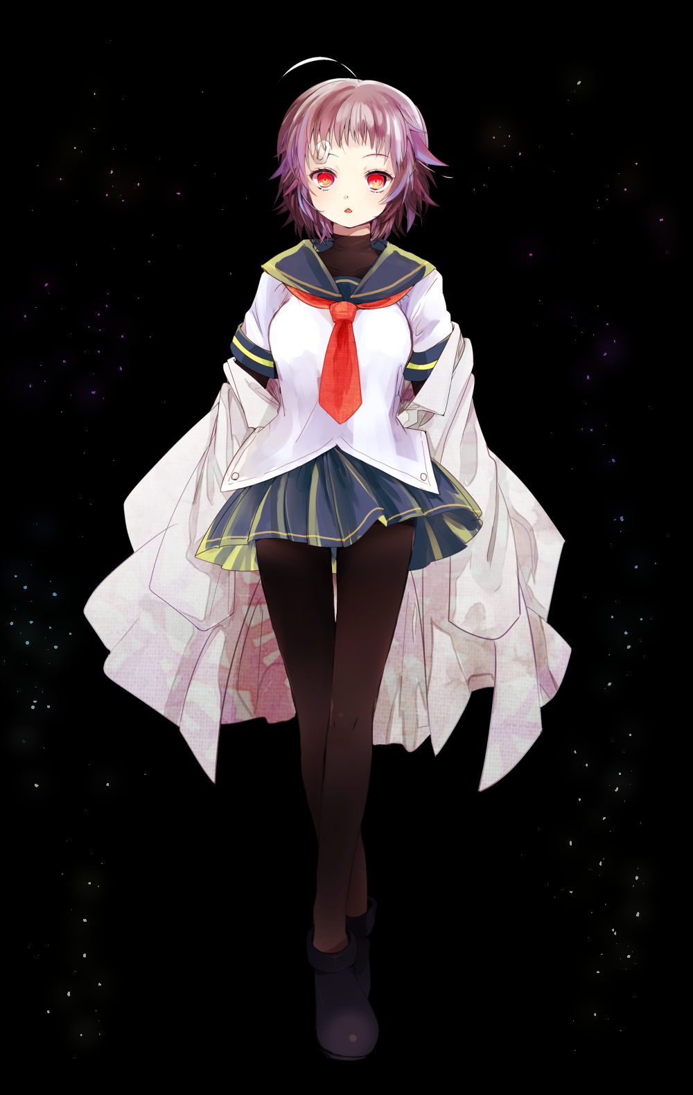 Safebooru - bandage bandages blue hair highres kurokami kujira medaka ...