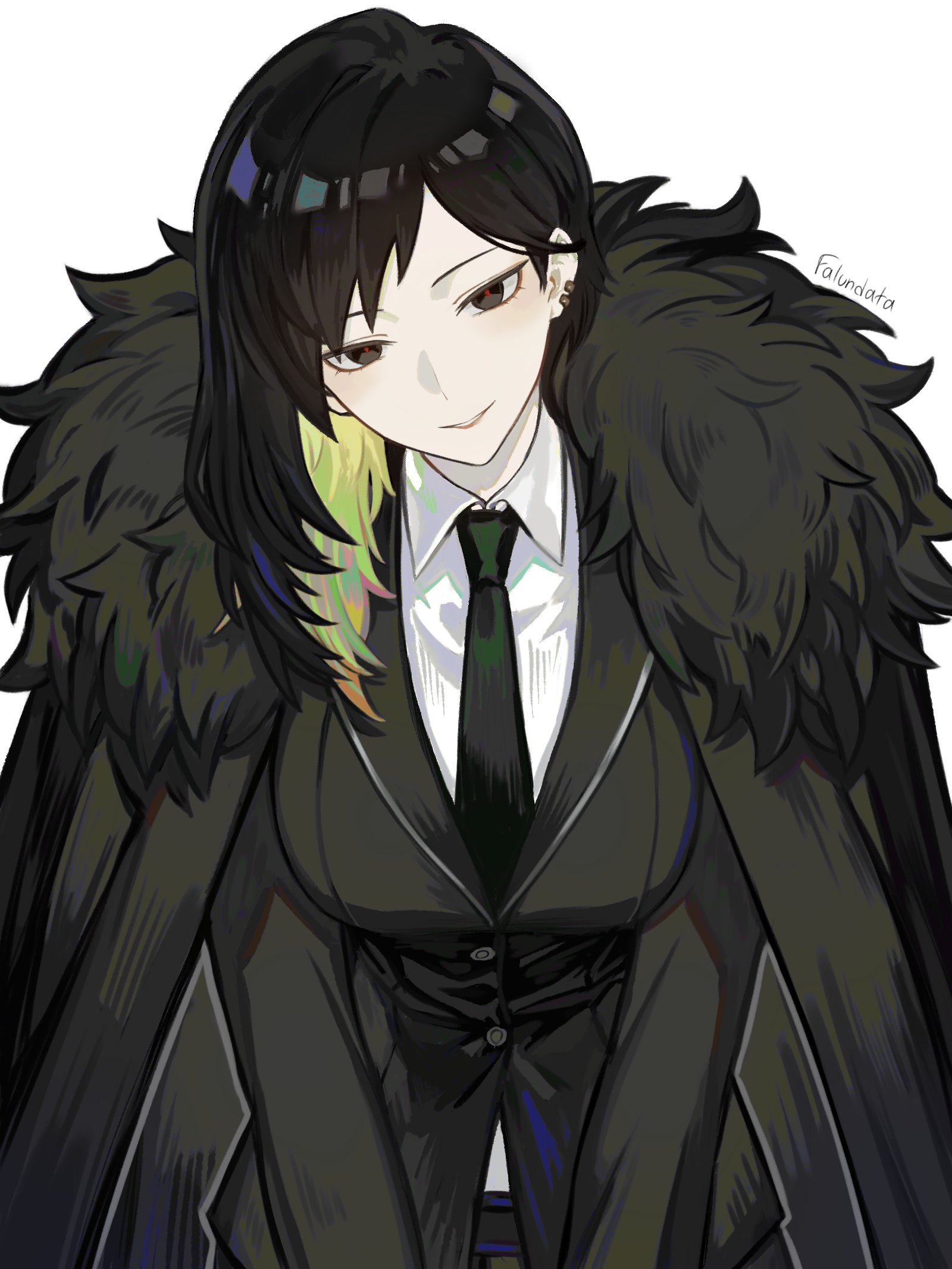 Safebooru - 1girl artist name asymmetrical hair binah (project moon ...