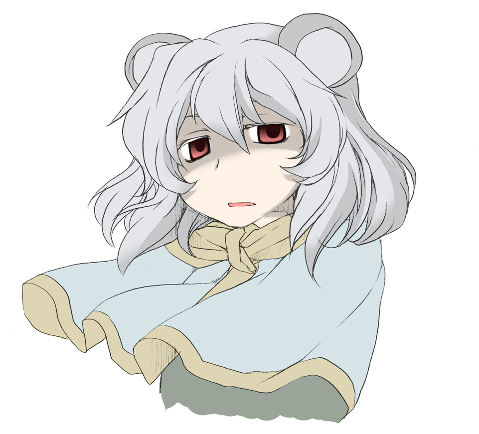 Safebooru - animal ears bust disgust disgusted grey hair hmx99 elf ...