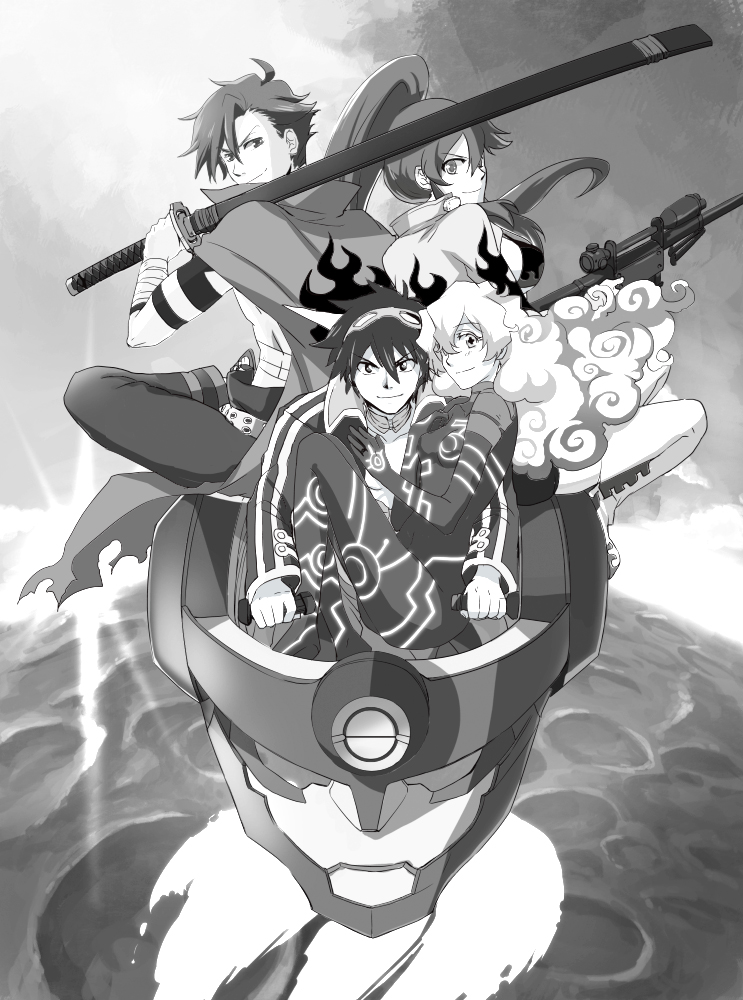 Safebooru - 2girls adult anti-materiel rifle antispiral nia gun hisui ...