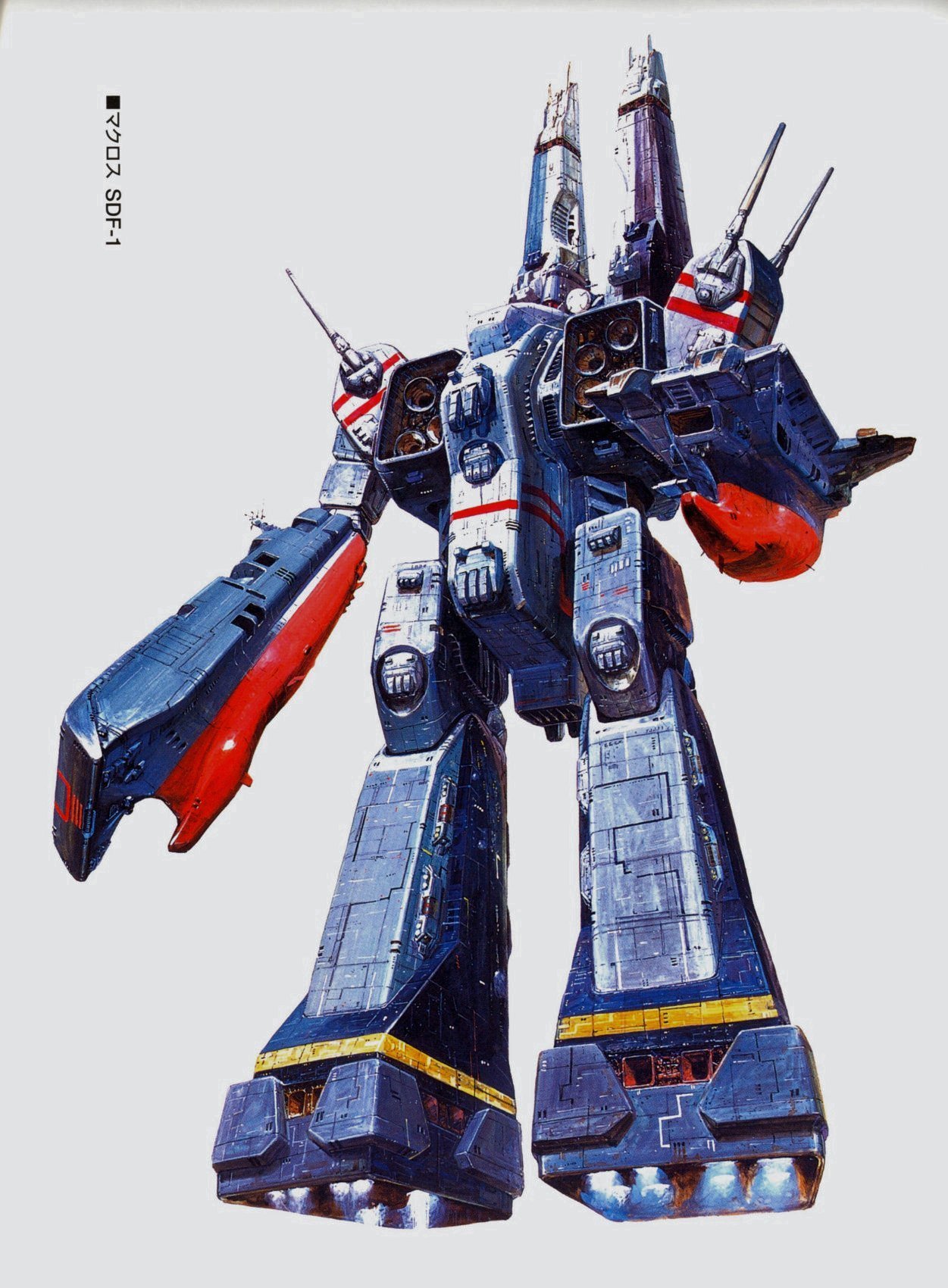 Safebooru - aircraft carrier choujikuu yousai macross flying highres ...