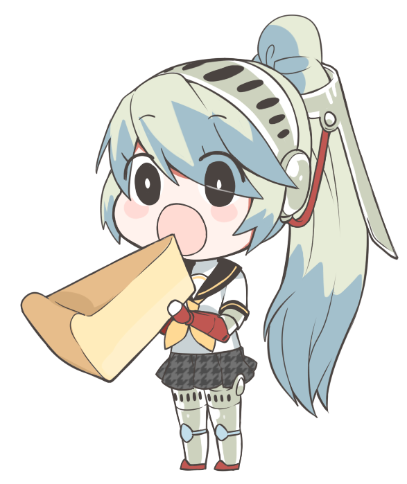 Safebooru - aqua hair bad id blue hair cake cheesecake chibi decibell ...