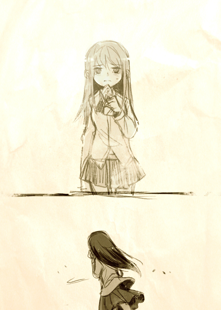 Safebooru - chris4708 comic eve (ib) handkerchief ib ib (ib) long hair ...