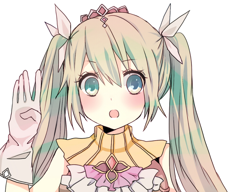 Safebooru - blush frey (rune factory) gloves green eyes green hair long hair rune factory rune ...