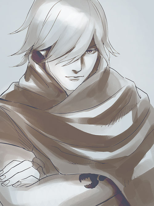 Safebooru - cloak digital devil saga hair over one eye heat heat (dds ...
