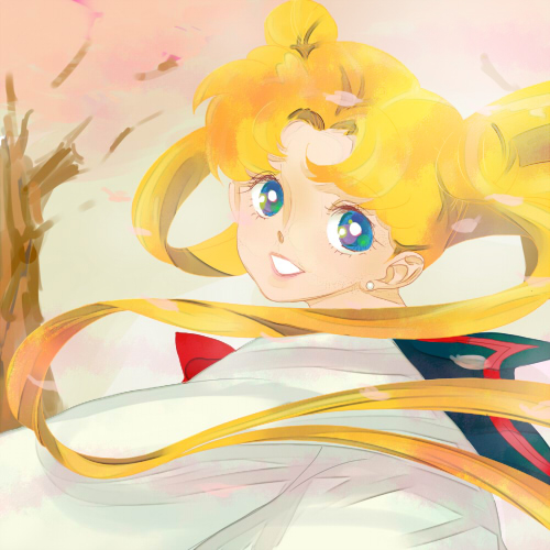 Safebooru - bishoujo senshi sailor moon blonde hair blue eyes cherry ...