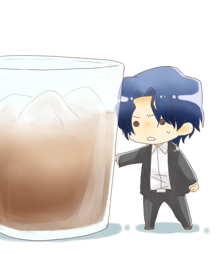Safebooru - alcohol blue hair chibi fate/zero fate (series) formal ...