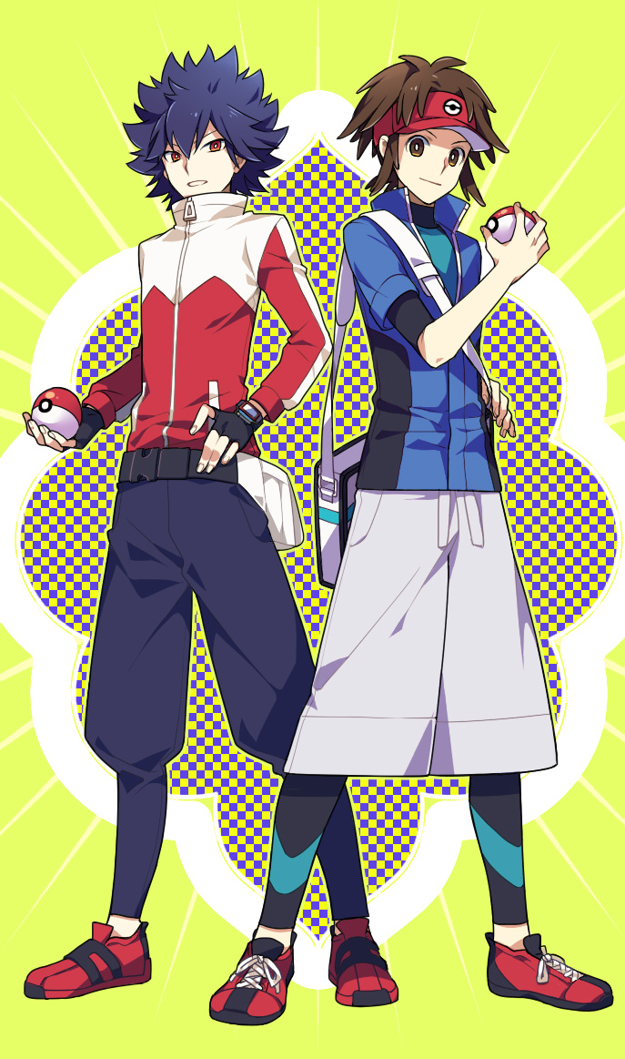 Safebooru - bag black hair brown eyes brown hair holding holding poke ...