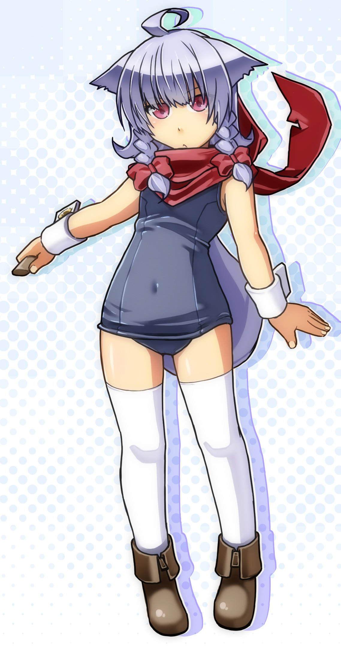 Safebooru - alto-00 animal ears boots braid dog ears highres inu sakuya ...