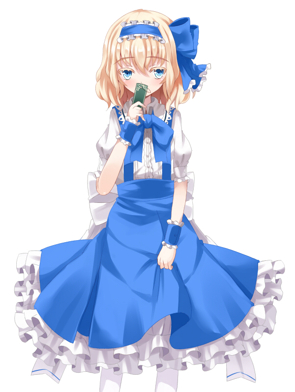 Safebooru - alice margatroid alice margatroid (pc-98) blonde hair blue eyes blush bow colored ...