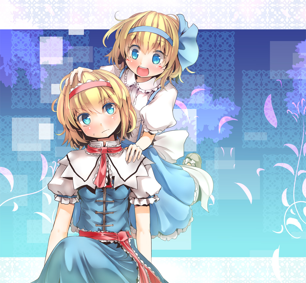 Safebooru - alice margatroid alice margatroid (pc-98) blonde hair blue dress blue eyes blush ...