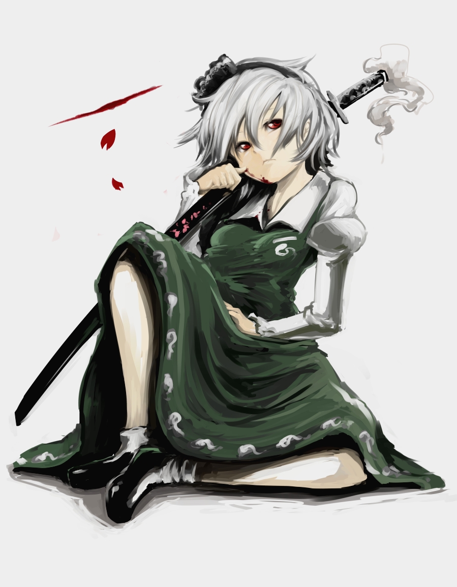Safebooru - 1girl blood hair ribbon hairband harusame (unmei no ikasumi ...