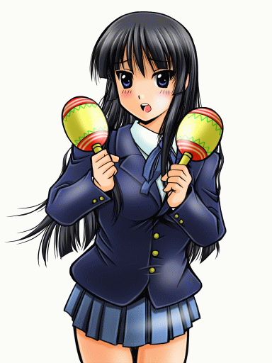 Safebooru - 1girl akiyama mio alternate hair length alternate hairstyle animated animated gif ...