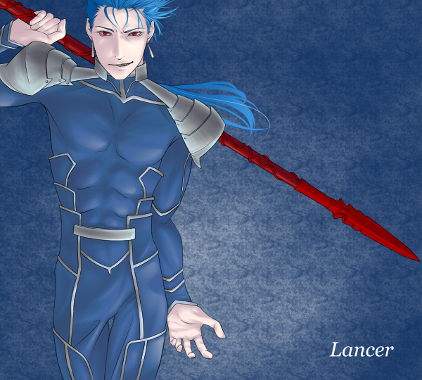Safebooru - 1boy blue hair fate/stay night fate (series) gae bolg ...