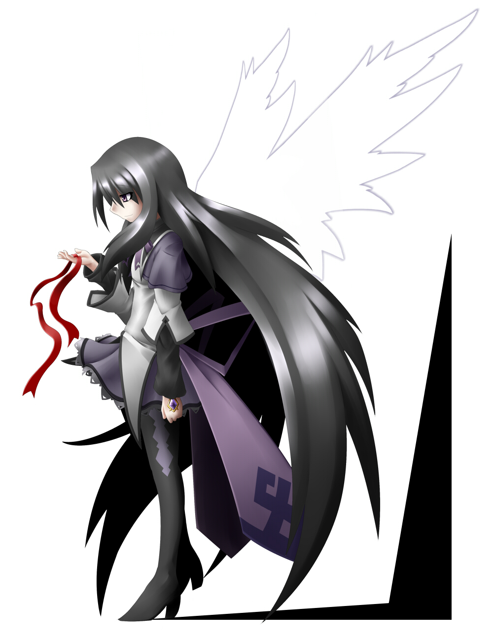 Safebooru - akemi homura black hair highres long hair magical girl mahou shoujo madoka magica ...