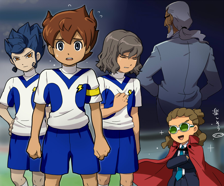 Safebooru - 5boys beard blue hair brown hair closed eyes facial hair ...