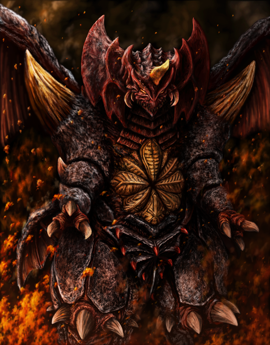 Safebooru - chitin claws crest destoroyah embers epic fire giant ...