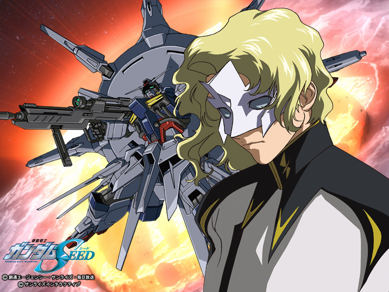 Safebooru - blonde hair explosion gundam seed mask mecha moon ...