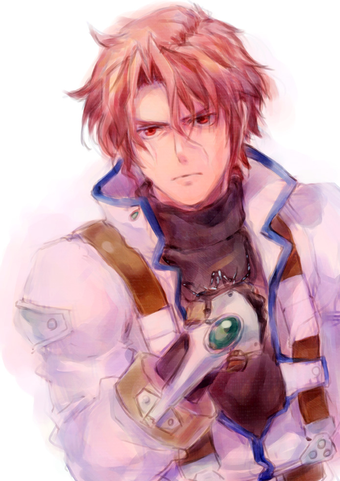 Safebooru - axel almer jacket jewelry male nakamura kanko necklace red ...