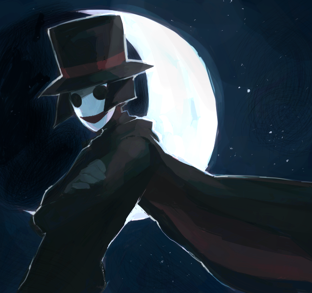 Safebooru - doodle hat lechuza mask medarots moon phantom renegade | 951739