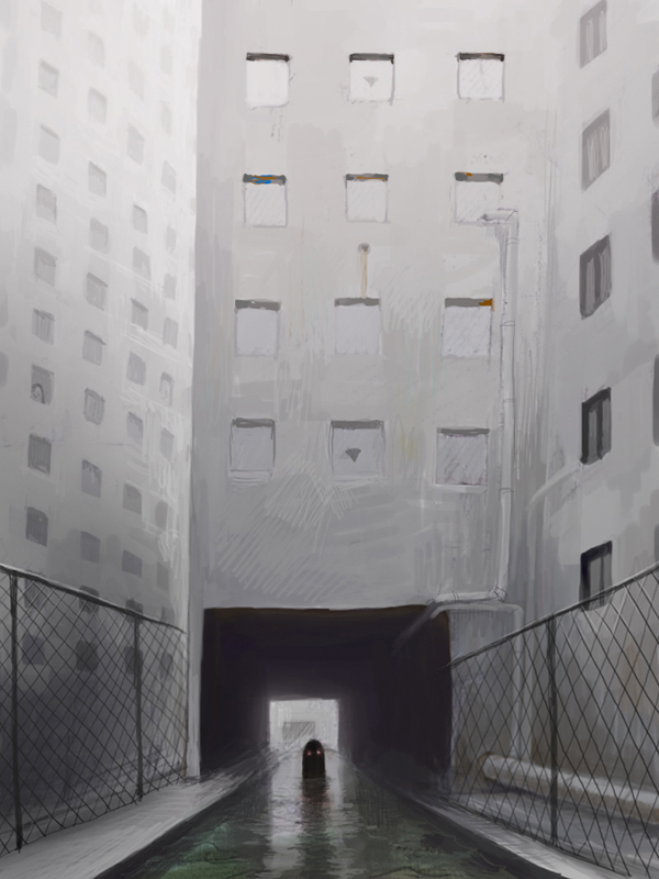 Safebooru - creature fence mousariababa no humans sewer uboa water yume ...