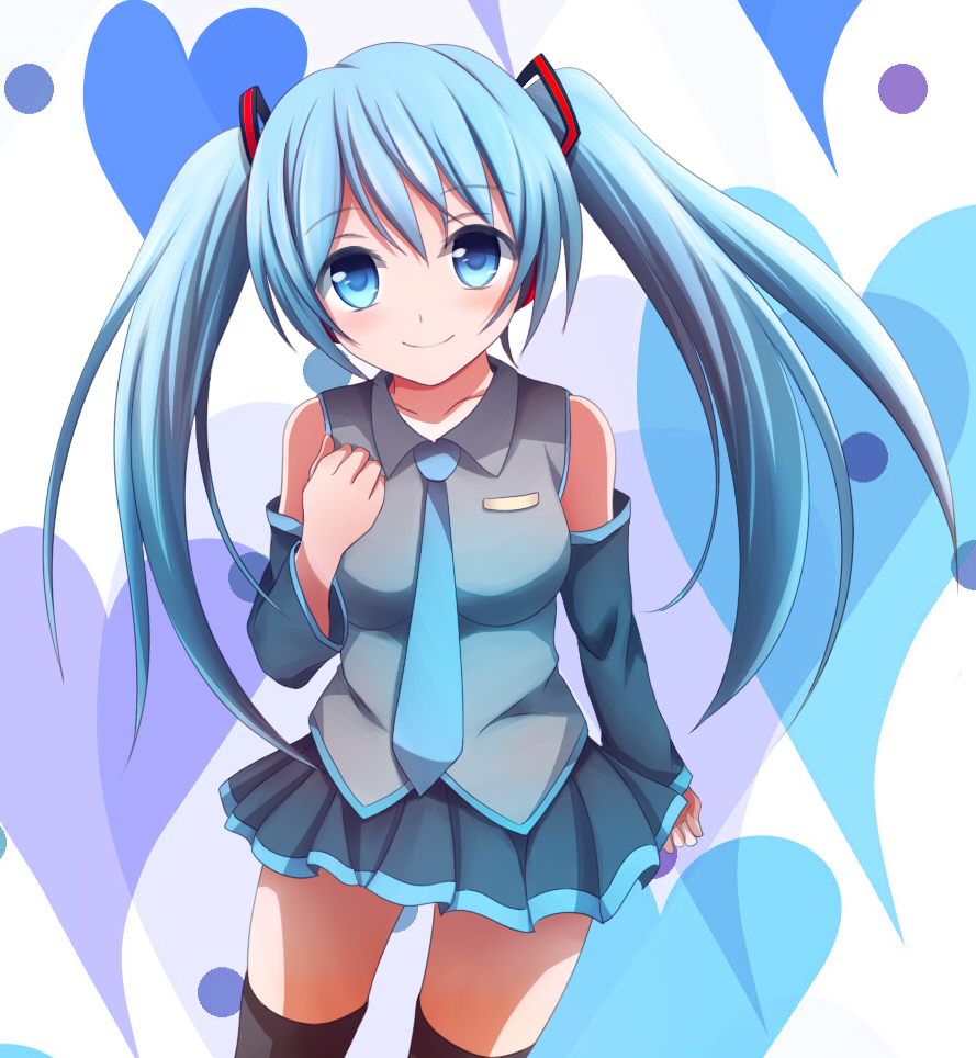 Safebooru - 1girl aqua eyes aqua hair detached sleeves hatsune miku kuroganeruto long hair ...