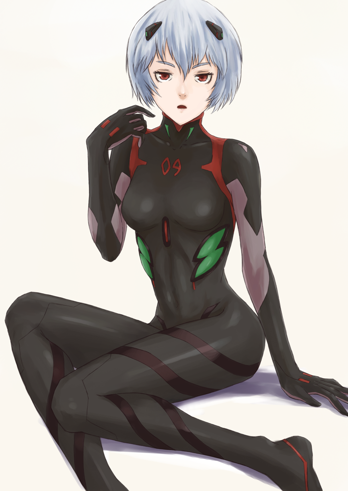 Safebooru - 1girl ayanami rei blue hair neon genesis evangelion open mouth plugsuit rebuild of ...