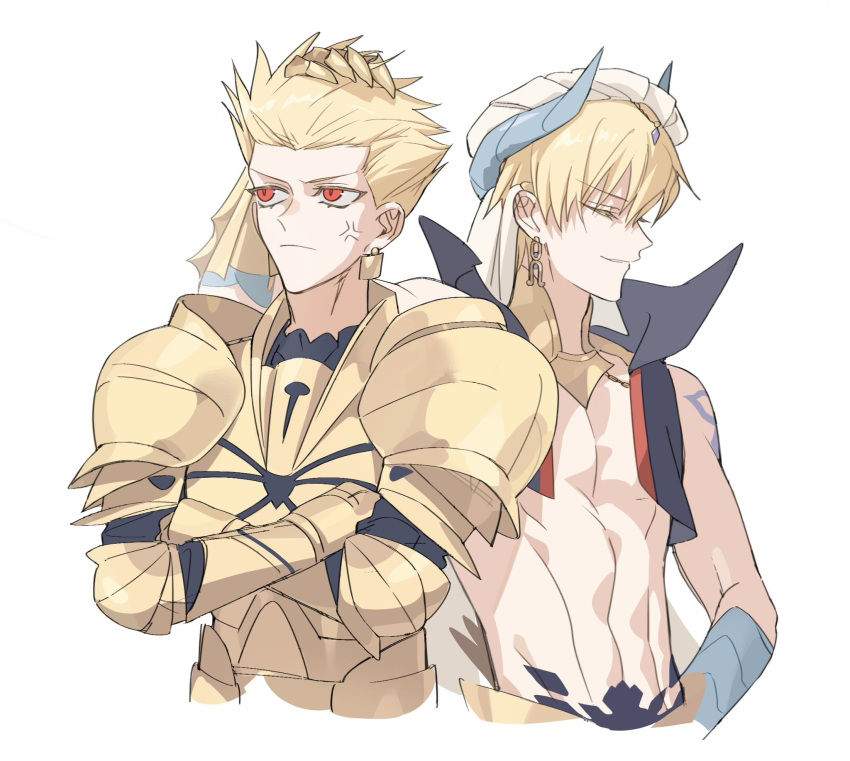 Safebooru - abs anger vein arabian clothes armor blonde hair blue ...