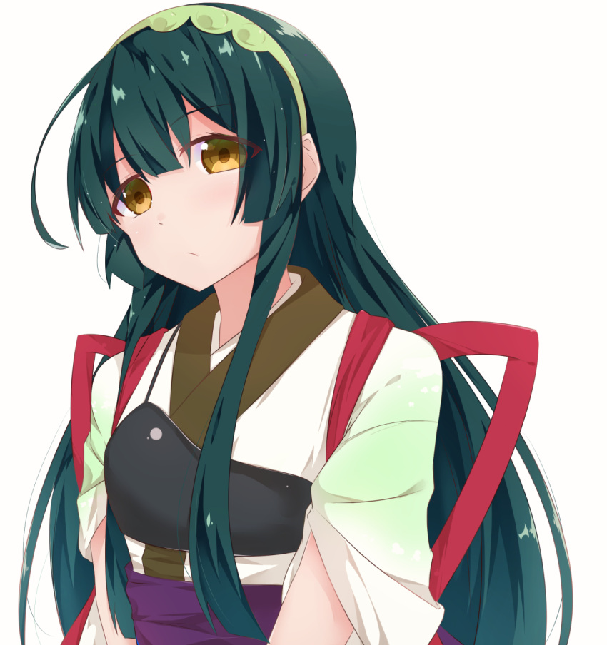 Safebooru - 1girl :/ aqua hair closed mouth eyes visible through hair gradient clothes gradient ...