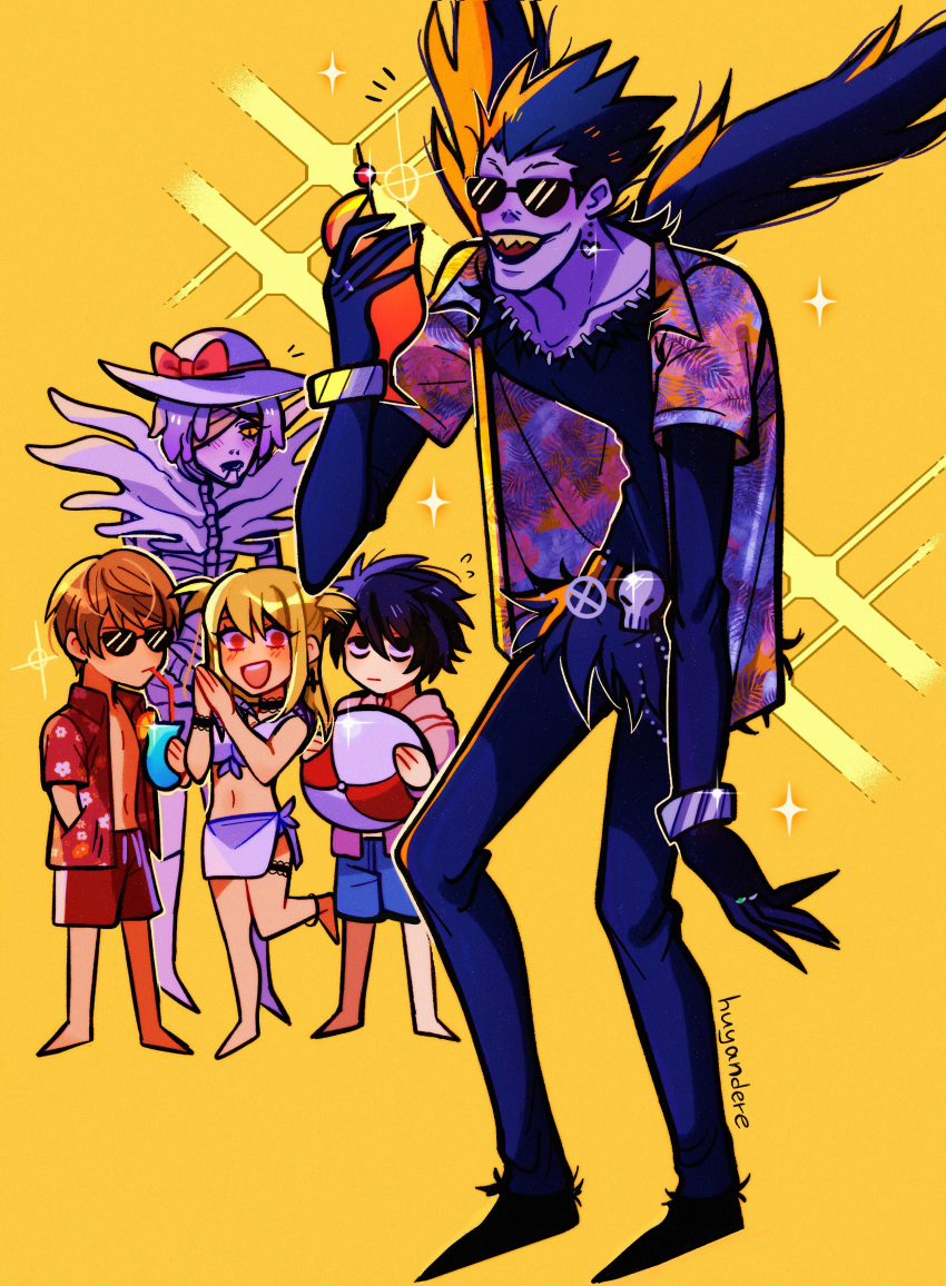 Safebooru - absurdres amane misa black eyes black hair blonde hair ...